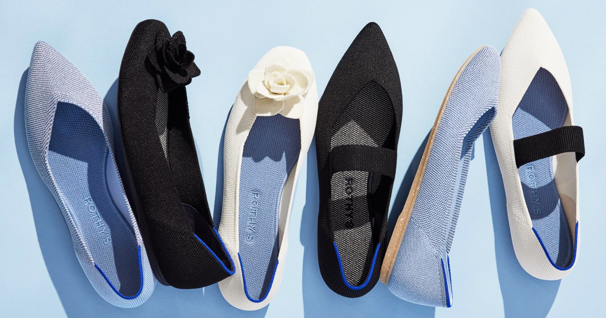 Up to 50% Off Rothy's Shoes + Free Shipping | Flats & Sneakers from $59 ...