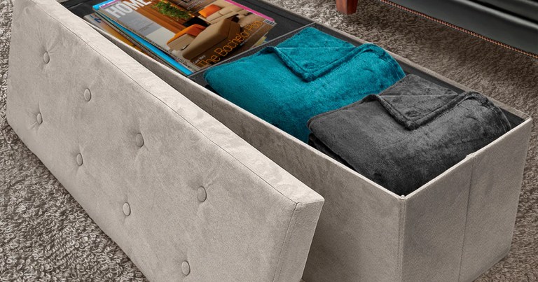 Storage Ottoman Bench from $30.99 Shipped (Regularly $70) | Hip2Save