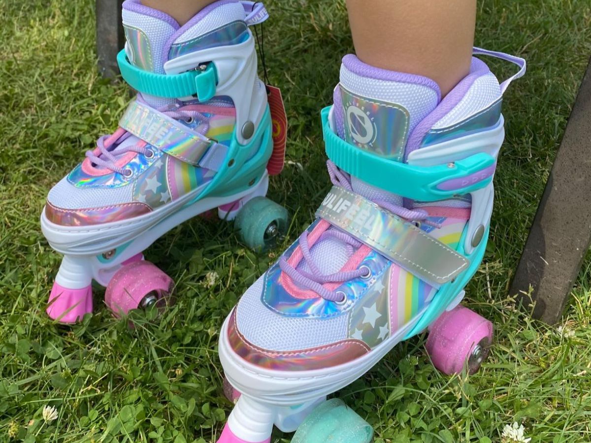 Kids Adjustable Light Up Roller Skates Just $19.99 Shipped for Amazon ...