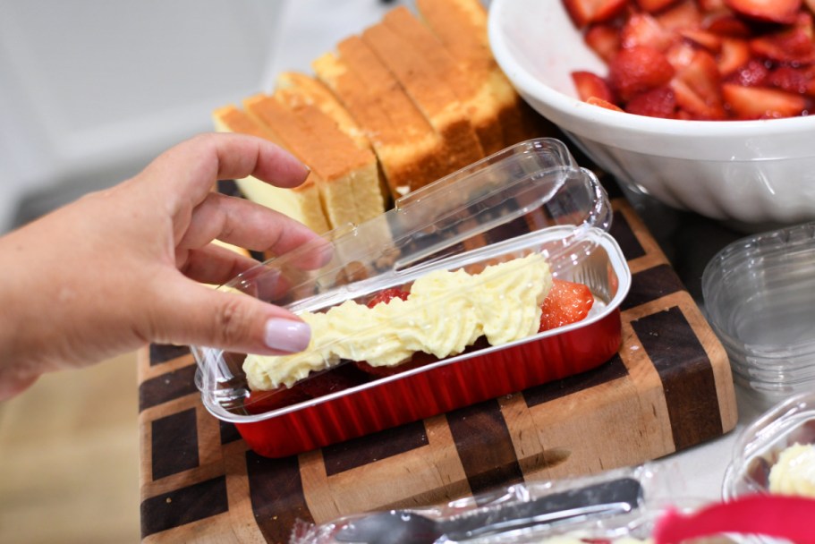 Make Easy Mini Strawberry Shortcake in Dessert Tins!