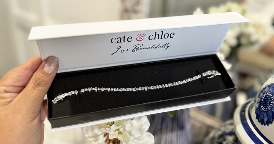 Cate & Chloe 18K Gold Plated Tennis Bracelet w/ Gift Box Only $20 Shipped | Hip2Save