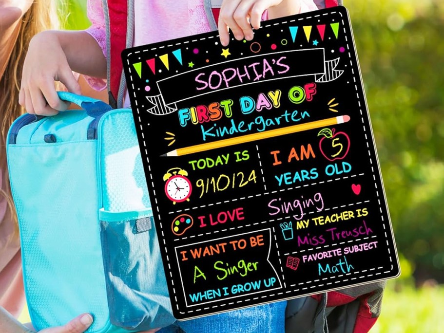 Double-Sided School Chalkboard Signs from $3.99 on Amazon | Hip2Save