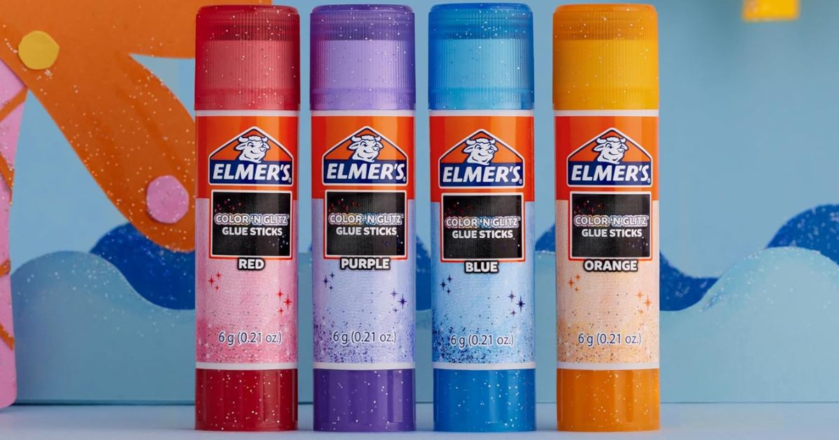 Elmer's Color & Glitz Glue Sticks 24-Pack Only $13 Shipped on Amazon