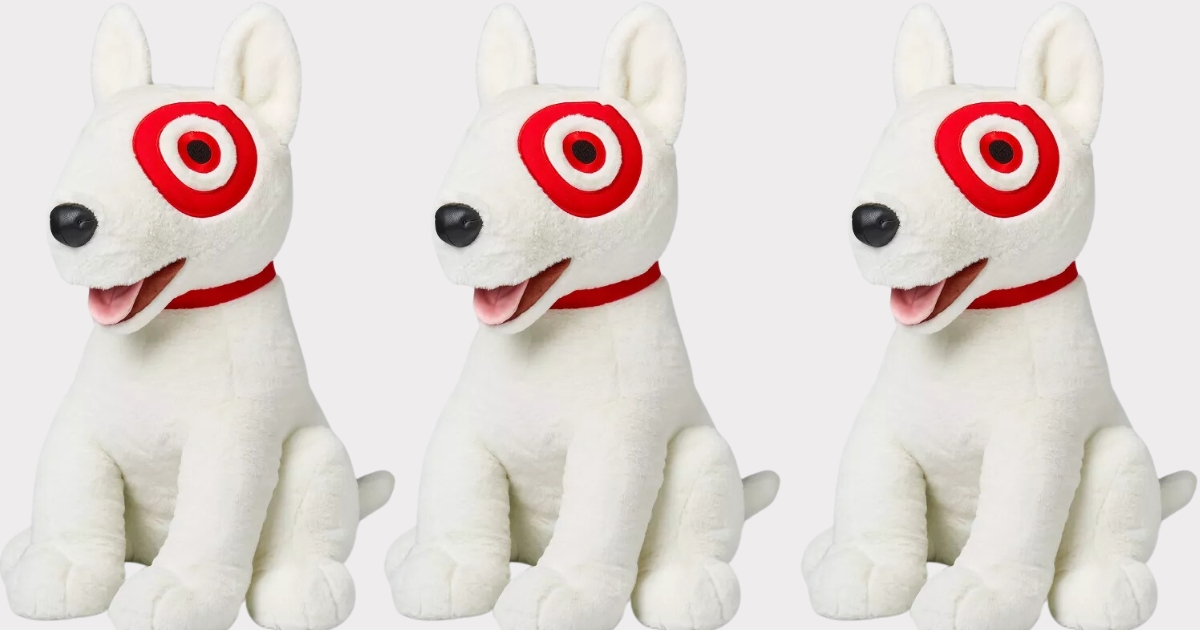 NEW Target Exclusive Bullseye Dog Plush | Hip2Save