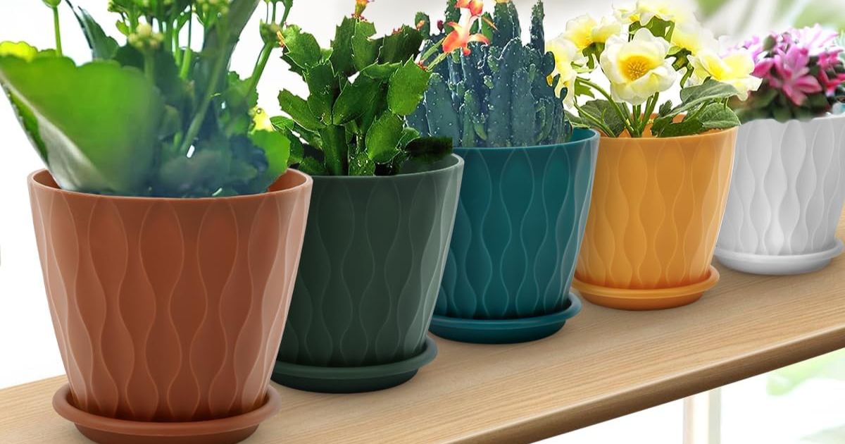 Planter Pots 5-Pack Just $8 Shipped w/ Amazon Prime (Only $1.67 Each ...