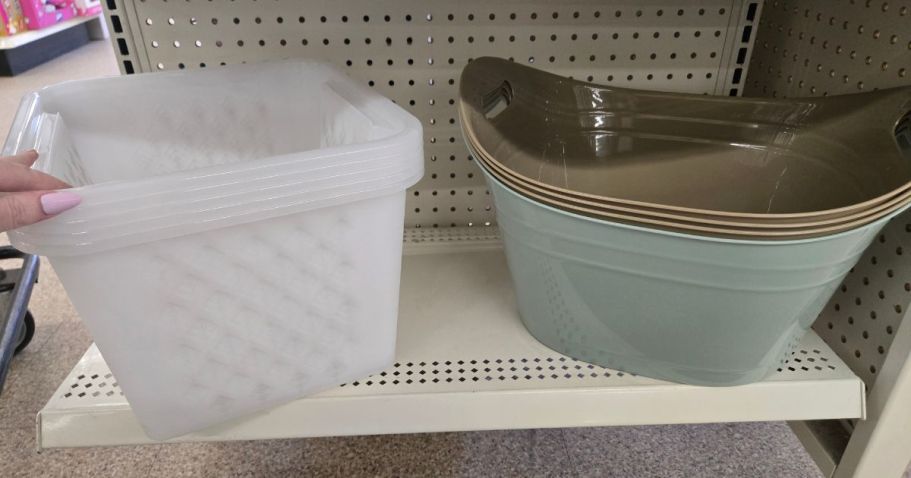 Get Organized With Dollar Tree Storage Baskets From 1 25 Hip2save