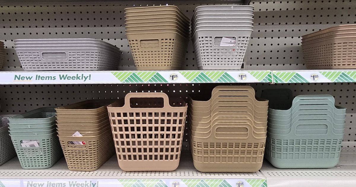 Get Organized with Dollar Tree Storage Baskets from $1.25! | Hip2Save