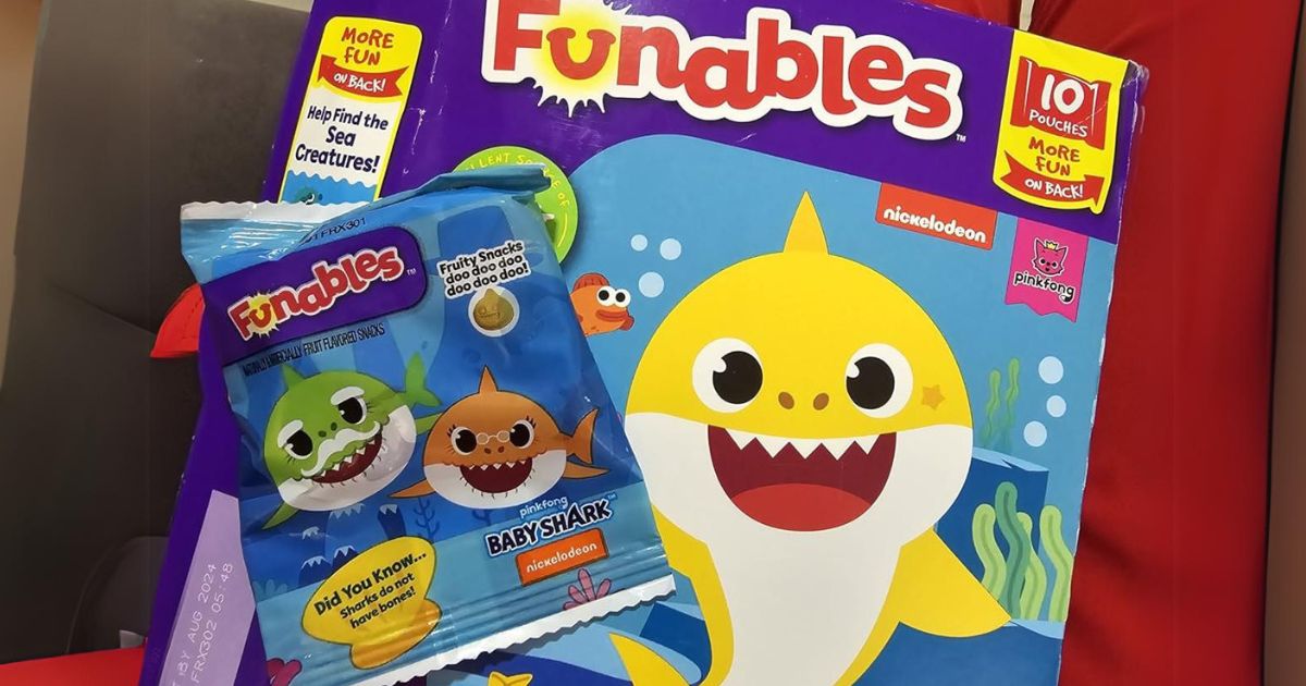 Funables Baby Shark Fruit Snacks 10-Count Only $1.62 Shipped on Amazon ...