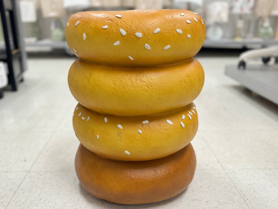 Viral Food Stools Spotted at Marshalls for $59.99 | Donuts, Bagels ...