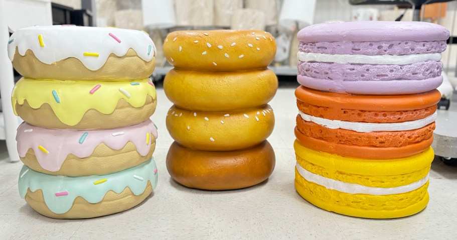 Viral Food Stools Spotted at Marshalls for $59.99 | Donuts, Bagels ...