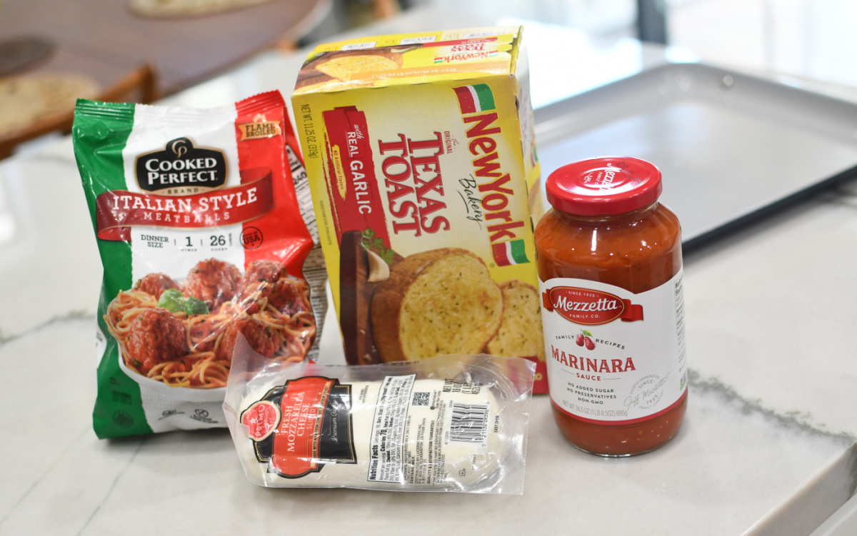 Open-Faced Texas Toast Meatball Subs (Easy Meal Hack!)