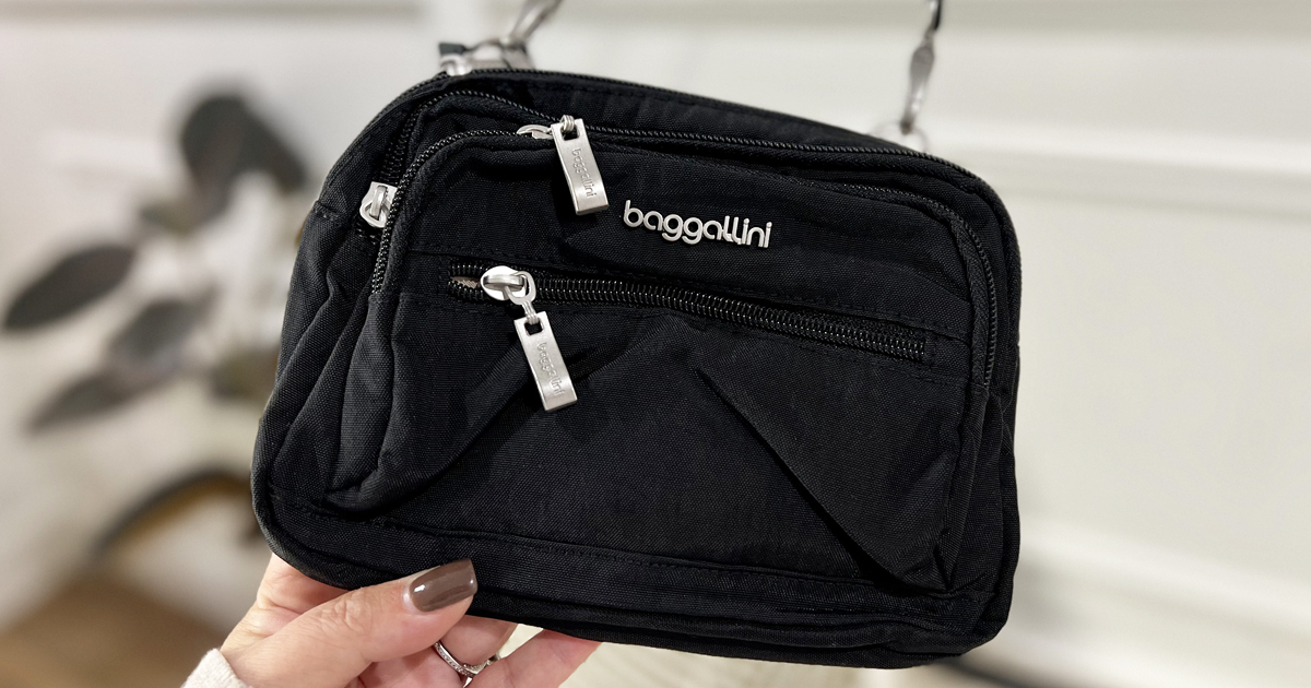 Baggallini Triple Zip Convertible Bag $24.99 Shipped (Converts to ...