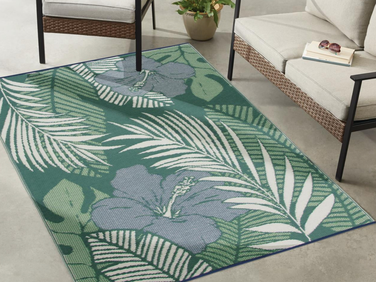 Walmart 5' x 7' Outdoor Area Rugs Only $19.77 | Stain & Fade Resistant!