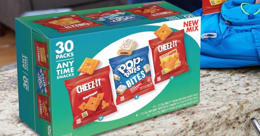 Kellogg's Cheez-It & Pop-Tarts Snacks 30-Ct Variety Pack Only $9.97 ...