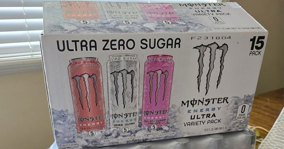 Monster Energy Drink 15-Pack Only $19 Shipped on Amazon (Just $1.28 Per ...