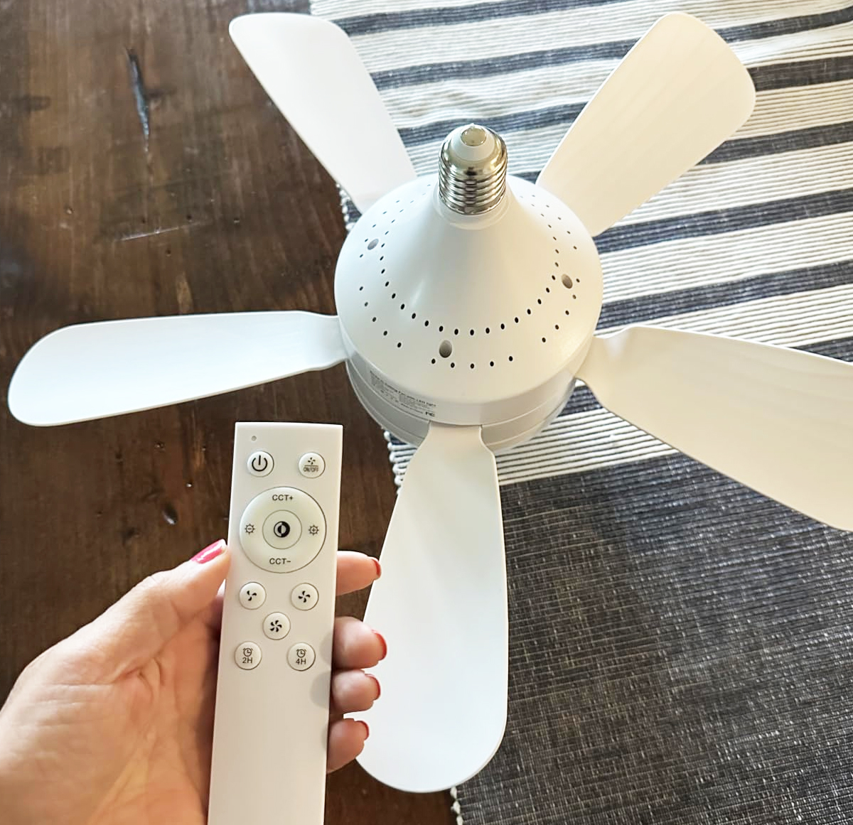 Socket Ceiling Fan w/ Remote Only $24.83 Shipped on Amazon (Screws In ...