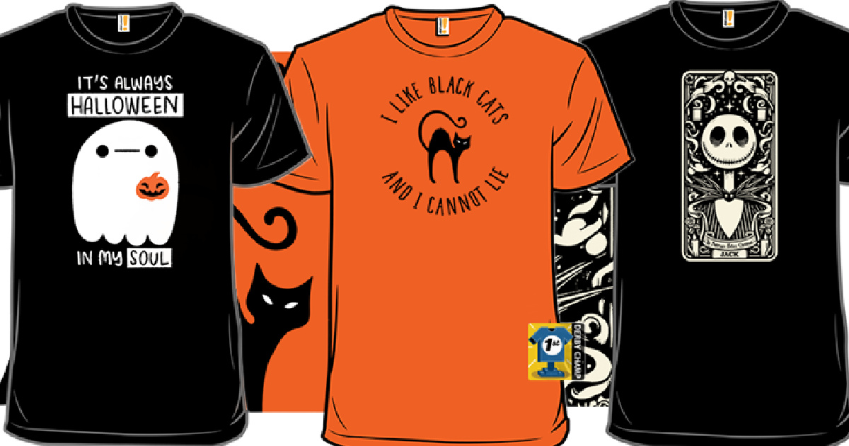 Woot Halloween Graphic Tees JUST $8 Shipped | LOTS of Spooky & Cute ...