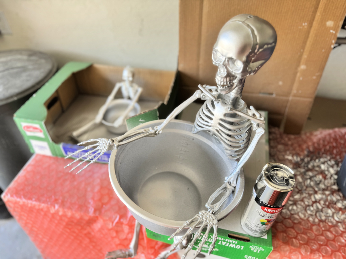 DIY Halloween Skeleton Candy Bowl (Pottery Barn Inspired Craft!)