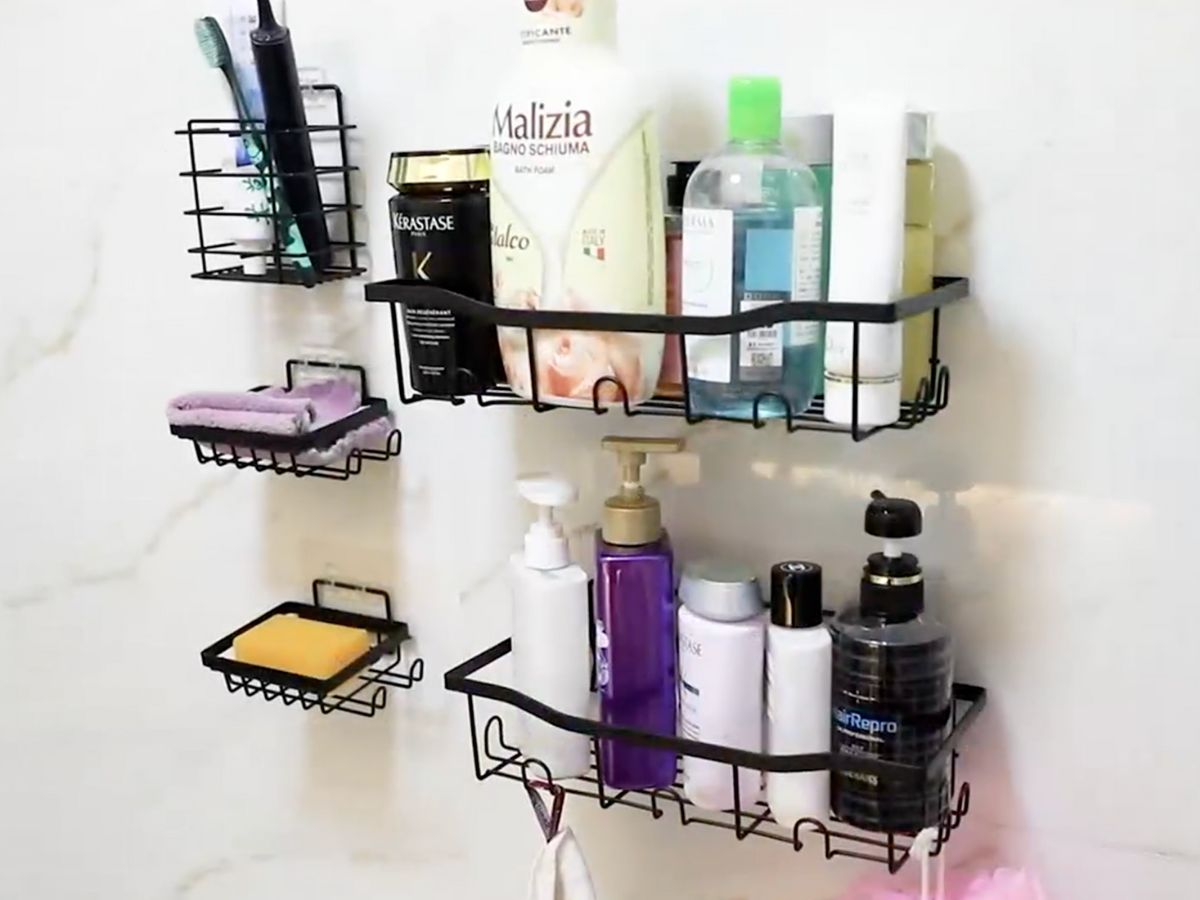 Shower Storage Caddy Shelves 8-Piece Set Only $8.49 on Amazon ...