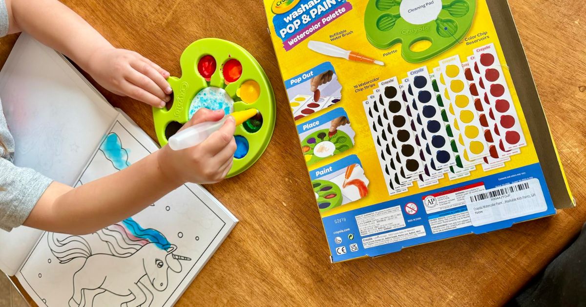 Crayola Washable Watercolor Palette Only $5.65 on Amazon | Includes 96 ...