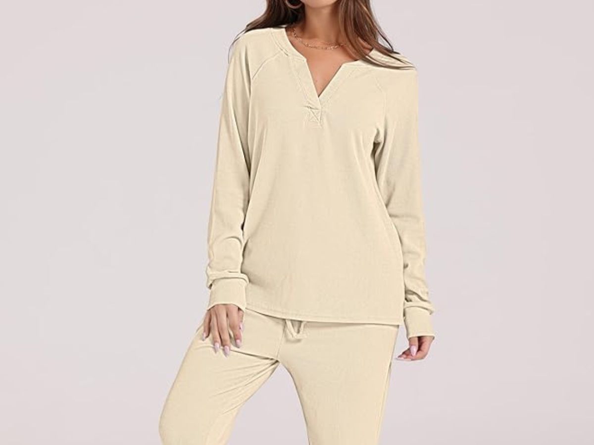 Cozy Waffle Knit Lounge Set Just $14.97 Shipped on Amazon (Regularly $37) | Hip2Save