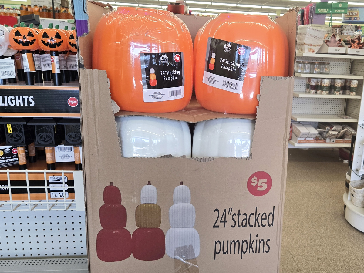 Stacking Pumpkins 3-Piece Set Only $5 at Dollar Tree (Easily ...