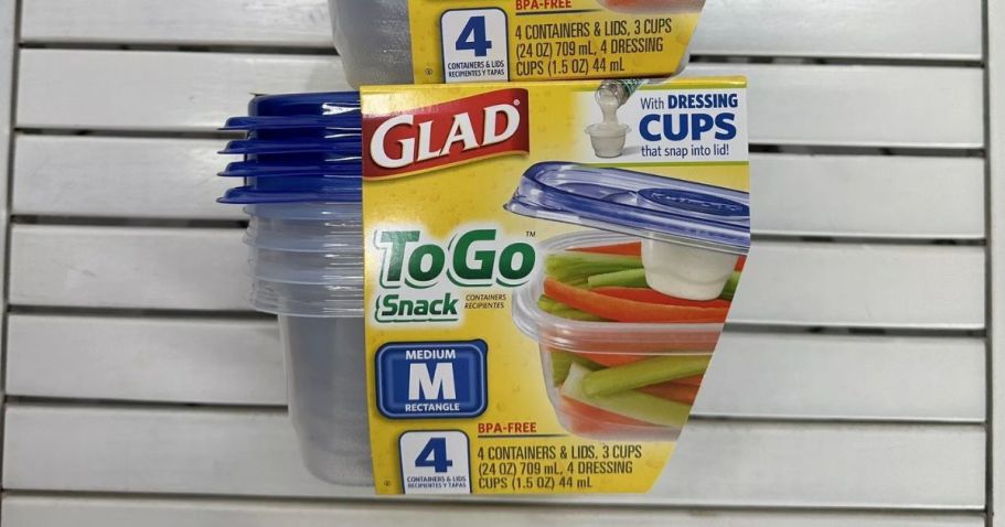 Glad Food Storage Container 4-Pack Just $3 on Amazon | Includes Built ...