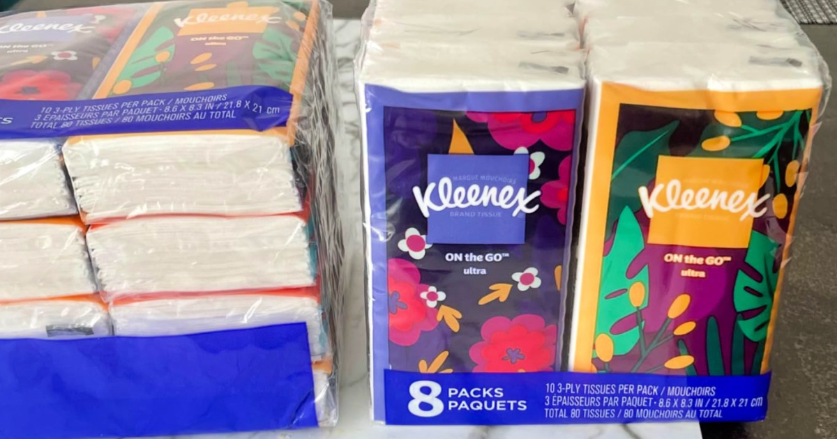Kleenex On-The-Go Tissues 8-Packs Only $1.98 Shipped on Amazon (Just 25 ...
