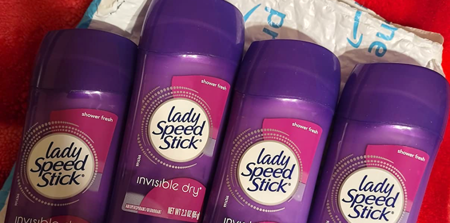FOUR Lady Speed Stick Deodorants Only $5.60 Shipped on Amazon | Hip2Save