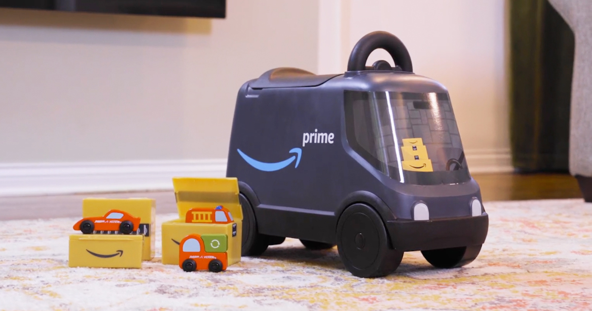Radio Flyer Amazon Delivery Van Ride-On Toy Just $23.99 (Reg. $40 ...