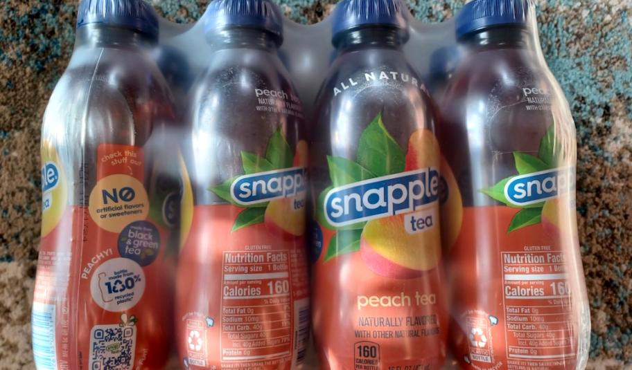 Snapple Peach Tea 12-Pack Just $9.48 Shipped on Amazon | Hip2Save