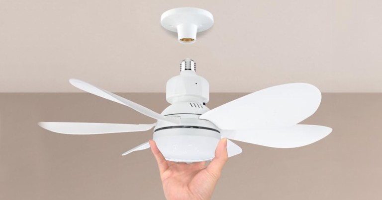 Socket Ceiling Fan Only $18 Shipped on Amazon (Screws In Like a Light ...