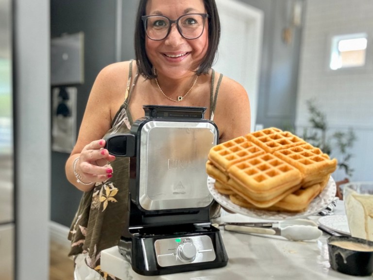 Ninja Vertical Neverstick Belgian Waffle Maker from $39.98 Shipped (Reg ...