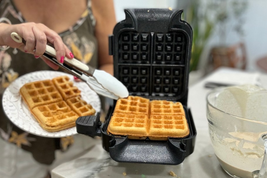 Ninja Vertical Nonstick Belgian Waffle Maker from $60.48 Shipped ($90 ...