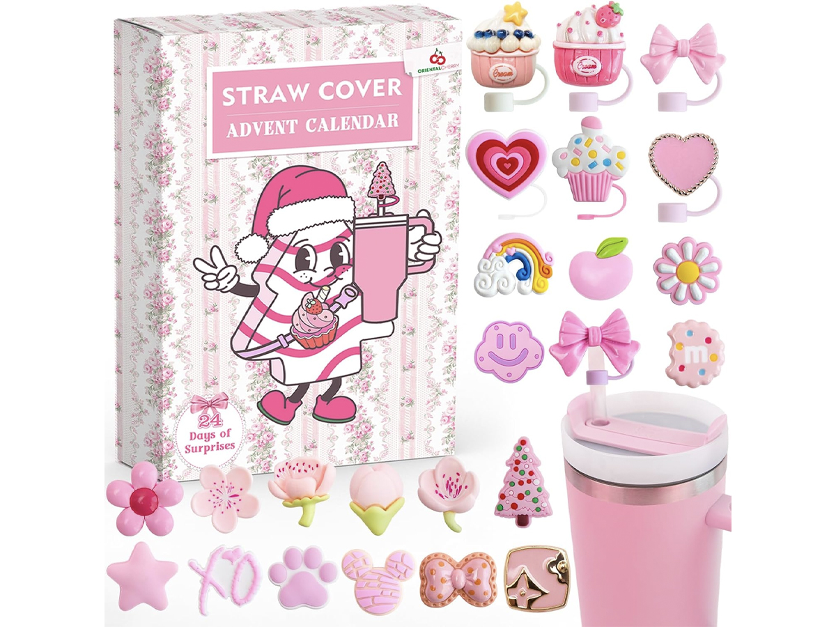 Christmas Tumbler Straw Topper Advent Calendars from $5.99 on Amazon ...