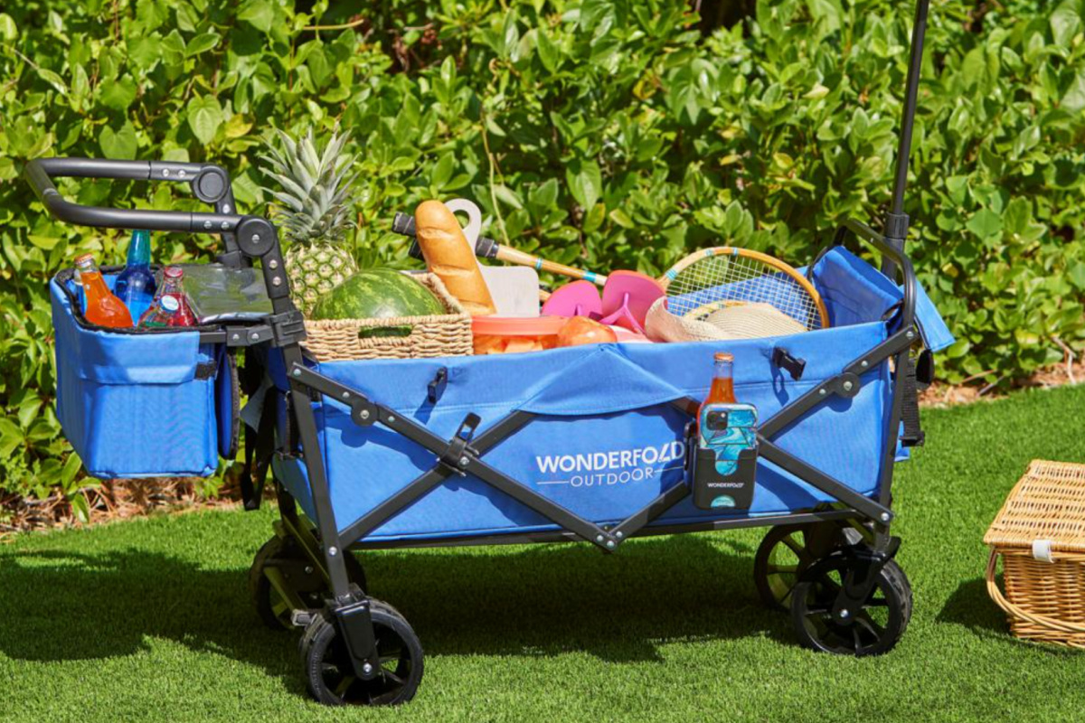 Wonderfold Push & Pull Wagon w/ Cooler & Cupholder ONLY $69.99 Shipped ...