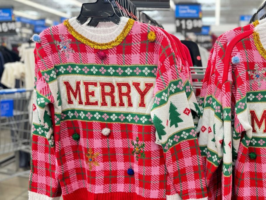 WOW! Ugly Christmas Sweaters and Cardigans Just $10 at Walmart (Reg ...