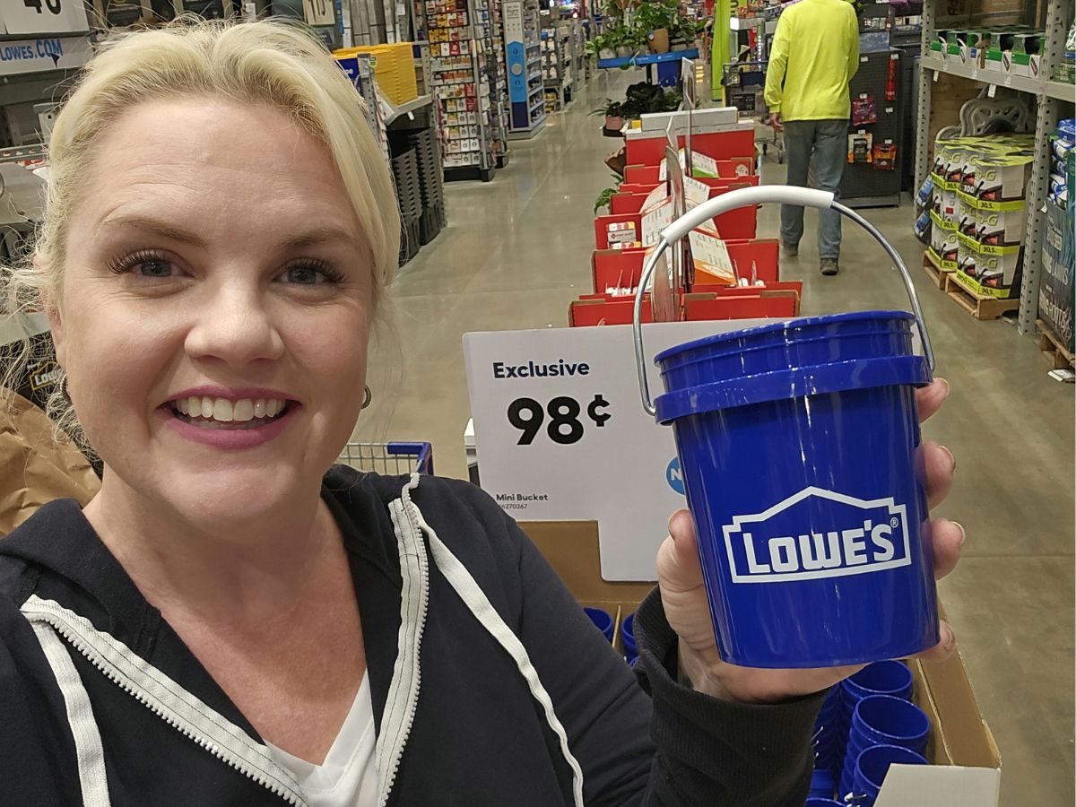 Viral Lowe’s Mini Buckets Back in Stock & Just 98¢ | 50K Sold Last Week ...
