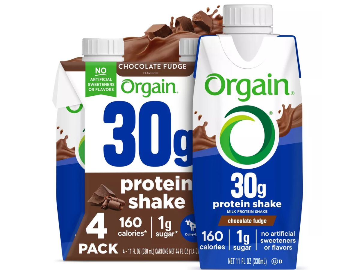 Orgain Protein Shake 4-Pack Just $2.49 After Cash Back at Target | They ...