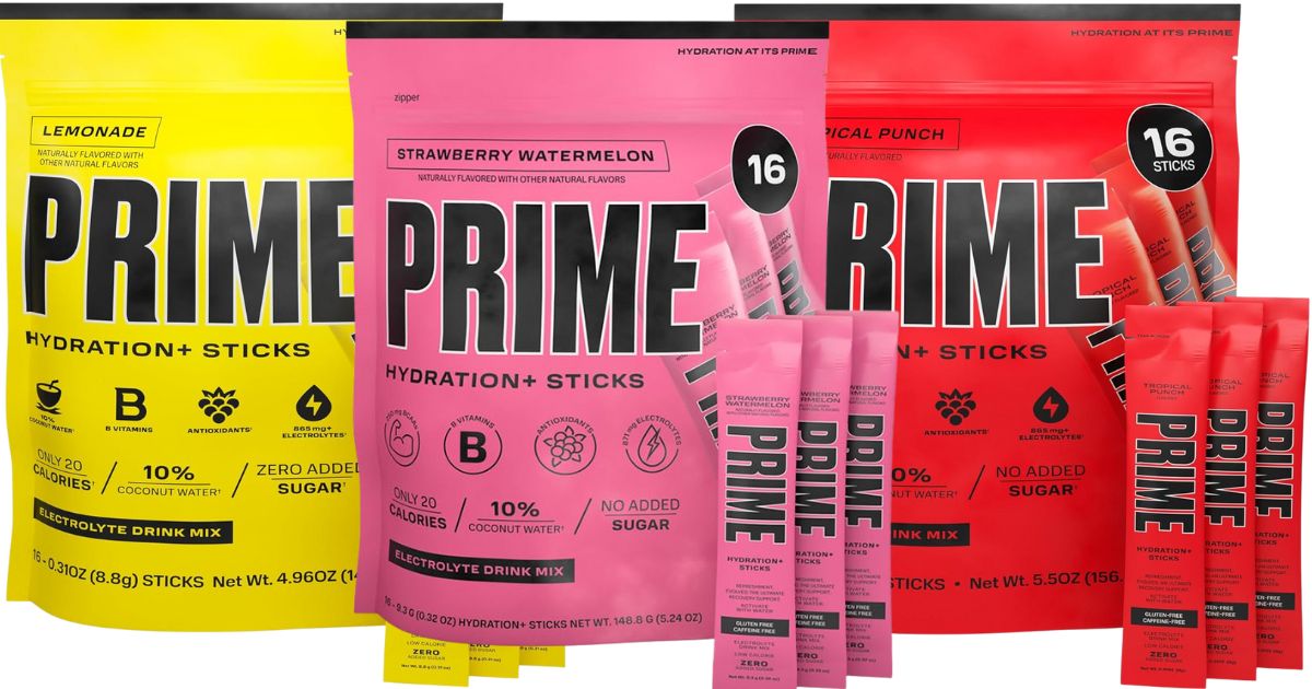 Prime Hydration Sticks 16-Count Just $11.88 Shipped for Amazon Prime ...