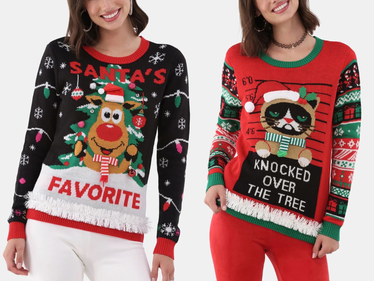 WOW! Ugly Christmas Sweaters and Cardigans Just $10 at Walmart (Reg ...