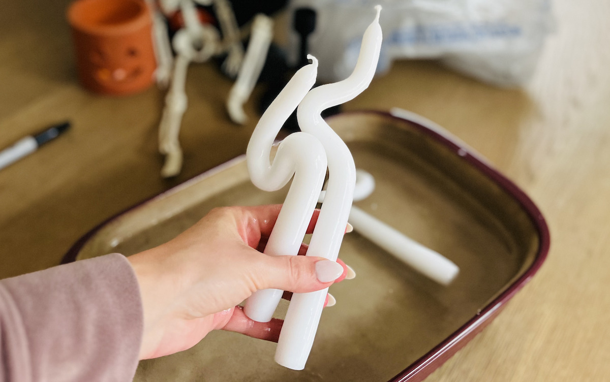 Easy DIY Ghost Candles Using Just Hot Water | Hip2Save