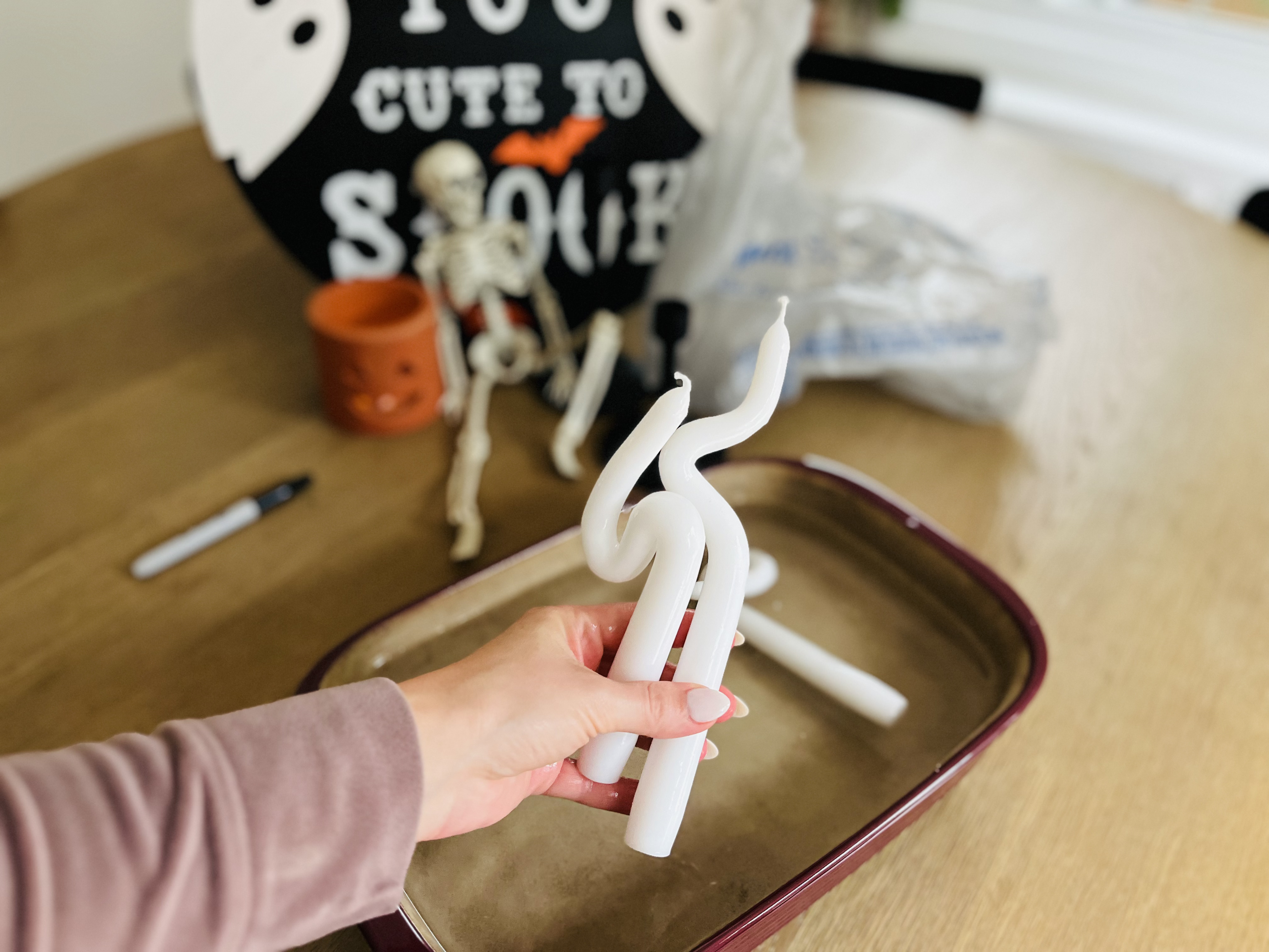 Easy DIY Ghost Candles Using Just Hot Water | Hip2Save