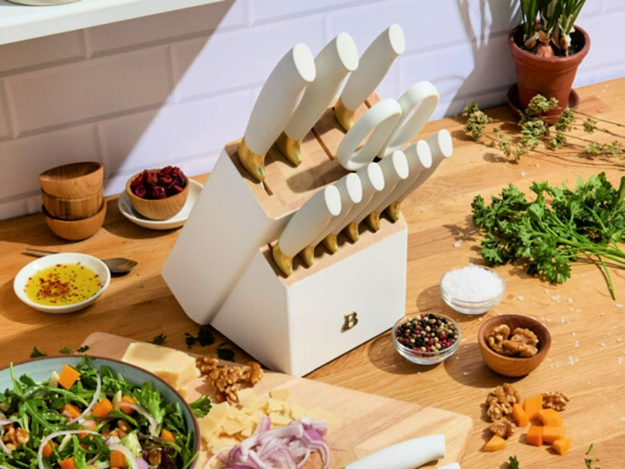 Beautiful by Drew Barrymore 14-Piece Knife Set Just $38.88 Shipped on ...