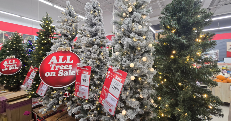Up to 70% Off Michaels Christmas Trees | 6-Foot LED Spruce Pine Only ...