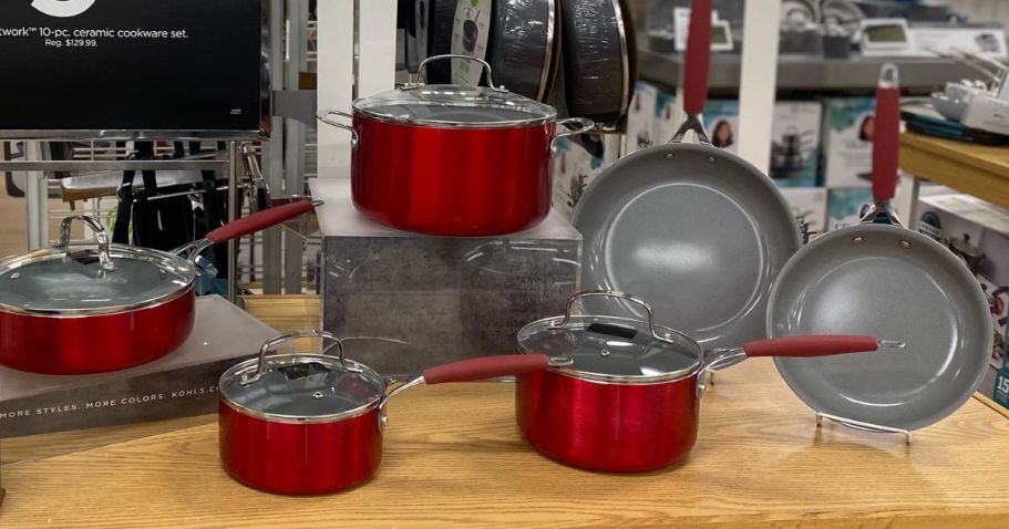 *HOT!* Food Network Cookware 10-Piece Set Only $32.62 Shipped on Kohls ...