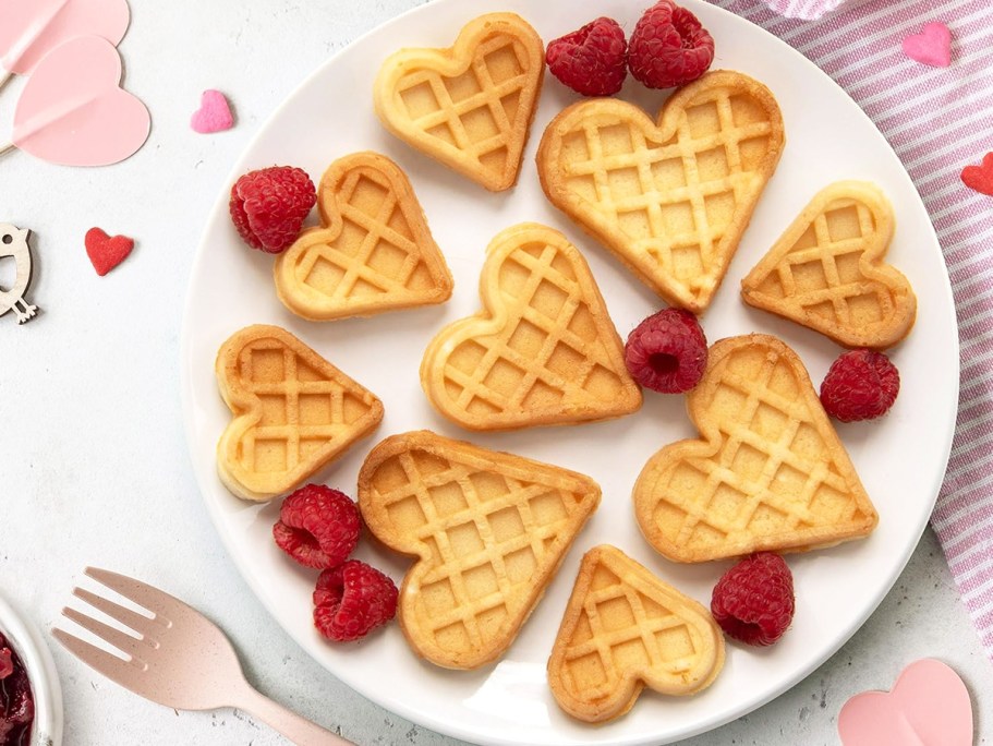 Mini Hearts Waffle Maker Just $18.97 Shipped for Prime Members ...