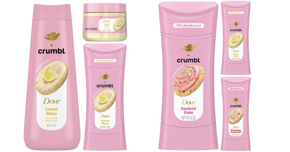 GO! Dove x Crumbl Deodorant, Hand & Body Wash, Body Scrubs Now on ...