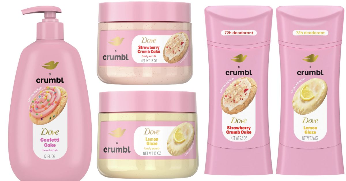 GO! Dove x Crumbl Deodorant, Hand & Body Wash, Body Scrubs Now on ...