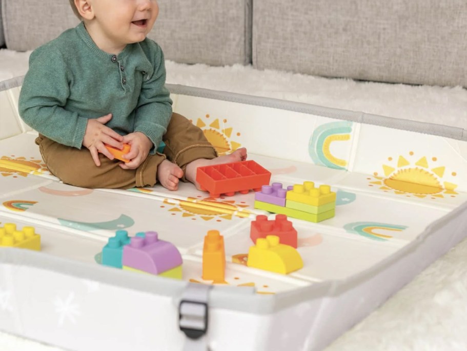 Infantino Foldable Playmat & 14-Piece Block Set Only $9.97 on Walmart ...